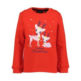 Blue Seven Sweatshirt &raquo;M&auml;dchen Weihnachts-Sweatshirt&laquo;, 1 Stk. 316 - TOMATE 104 104 S&uuml;&szlig;er Weihnachtspulli f&uuml;r Kinder