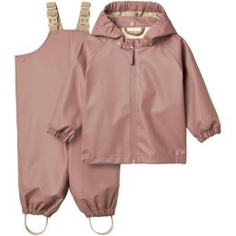 Wheat Jungen Wheat Regenoverall &raquo;Rainwear Charlie&laquo; 2 Stk. bestehend aus Jacke und Latzhose lila 80, N-Gr