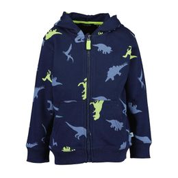 Blue Seven Sweatjacke &raquo;Jungen Sweatjacke mit Kapuze&laquo; 1 Stk. 560 - ULTRAMARIN BEDRUCKT 128 128 Sch&ouml;ne Sweatjacke f&uuml;r Jungs im sportlichen Schnitt