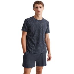 Marc O'Polo MARC O'POLO Shorty »Mix & Match Cotton«, 2 Stk. mit auffälligem Logo-Muster dark navy XL XL Herren-Kurzpyjama von Marc O'Polo