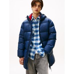 Tommy Jeans Damen Steppjacke &raquo;TJM ESSENTIAL DOWN PARKA&laquo; mit Kapuze Daunenjacke, &Uuml;bergangsjacke mit Kapuze blau S