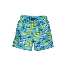 Blue Seven Badehose »Badeshort«, 1 Stk. Allover Druck 650 - CYAN 128/134 128/134 Lässige Jungen Badehose