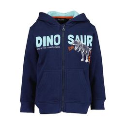 Blue Seven Sweatjacke &raquo;Sweatjacke mit Kapuze&laquo; 1 Stk. 564 - ULTRAMARIN 104 104 Blaue Jungen Sweatjacke mit kontrastfarbig gef&uuml;tterter Kapuze