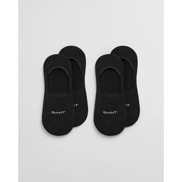 Gant Füßlinge »INVISIBLE SOCKS 2-PACK« mit Silikonbesatz am Fersenbereich BLACK 43-45 43-45 Kurze Socken von Gant
