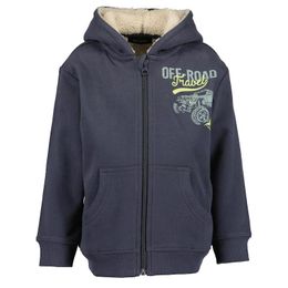 Blue Seven Sweatjacke &raquo;Sweatjacke mit Kapuze&laquo; 1 Stk. 576 - DK BLAU 128 128 Jungen Sweatjacke mit Druck auf Brusth&ouml;he