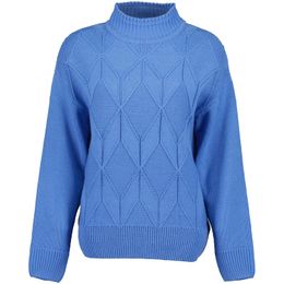 Blue Seven Strickpullover »Pullover mit Stehkragen MIDNIGHT«, 1 Stk. 556 - ROYAL 44 44 Klassischer Rollkragenpullover mit langen Ärmeln für Damen