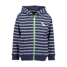 Blue Seven Sweatjacke &raquo;Jungen Sweatjacke mit Kapuze&laquo; 1 Stk. 564 - ULTRAMARIN MEL 128 128 Gestreifte Kapuzenjacke f&uuml;r Jungen