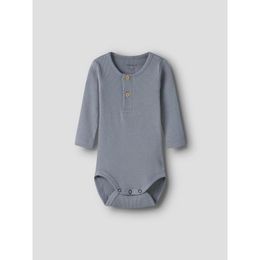 name it Jungen Langarmbody &raquo;NBMKAB LS BODY NOOS&laquo; blau 74, N-Gr