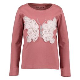 Blue Seven Langarmshirt &raquo;Langarmshirt&laquo; 1 Stk. 373 - AUBERGINE 116 116 M&auml;dchen Langarmshirt mit Glitzerdetails