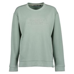 Blue Seven Sweatshirt &raquo;Sweatshirt&laquo;, 1 Stk. 736 - DK GR&Uuml;N 44 44 Schriftzug im trendigen 3D Druck