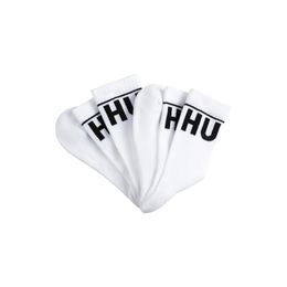 HUGO UNDERWEAR Freizeitsocken »2P QS RIB ICONIC CC« Packung, 2er, 2 Paar tlg. mit kontrastfarbenen HUGO Schriftzug White 100 39-42 39-42 2er Pack...