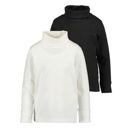Blue Seven Langarmshirt &raquo;Jungen Rollkragenpullover&laquo; 2 Stk. M01 - OFFWHITE + SCHWARZ 98 98 Unifarbener Rollkragenpullover f&uuml;r Jungen