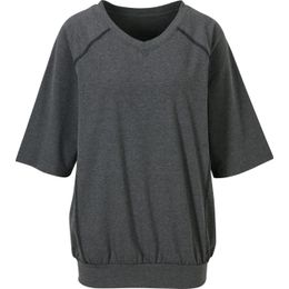 Damen Funktionsshirt mit Raglan-Ärmeln anthrazit-meliert Größe 36/38