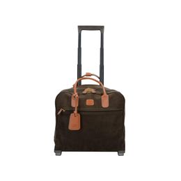 Bric'S BRIC`s Life 2-Rollen Businesstrolley 38 cm Laptopfach in olivgruen | Gr.: onesize