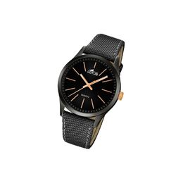 Analog-Armbanduhr Lotus Minimalist schwarz gro&szlig; (ca. 42,1mm) | Gr.: onesize