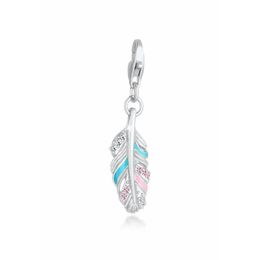 NENALINA Charm 925 Sterling Silber Feder in Silber | Gr.: onesize