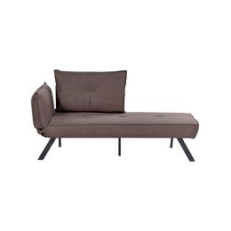 Beliani Chaiselongue ROCAMADOUR in Braun/Schwarz - (W) 150 x (H) 83 x (L) 72 cm | Gr.: onesize