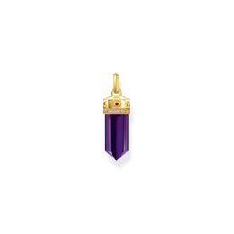 Thomas Sabo Kettenanh&auml;nger Mit Facettierten Imitierten Amethyst in gold, pink, rot, lila | Gr.: onesize