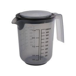 APS R&uuml;hrbecher mit Deckel in grau &Oslash; 12,5 cm, H: 16 cm, 1 Liter | Gr.: onesize