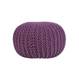 Beliani Pouf CONRAD in Violett - (W) 50 x (H) 35 x (L) 50 cm | Gr.: onesize