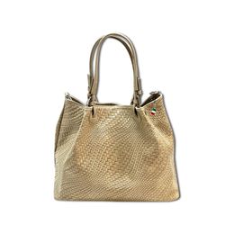 Florence Handtasche, Umh&auml;ngetasche Leder beige, taupe ca. 31cm | Gr.: onesize