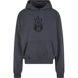 Mister Tee Herren Teamdream Ultraheavy Oversize Hoodie in darkgrey | Gr.: S