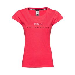 DNGRS Dangerous T-Shirt in pink/white | Gr.: XXL