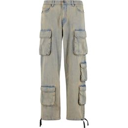 Urban Classics Cargo-Hosen in new light blue dirty washed | Gr.: 33