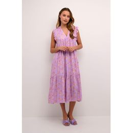 Culture Kleid CUbillie A-shape in Lavender Flower | Gr.: XXL