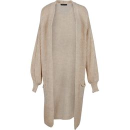 Cloud5ive Gestrickte Strickjacke in beige | Gr.: M