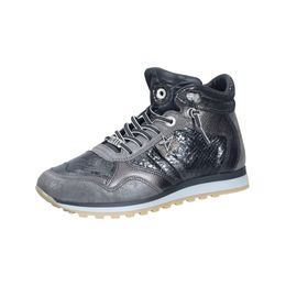 CETTI Sneakers High, Freizeit Stiefeletten, Sneakers Mid in saturno snake antracita | Gr.: 38