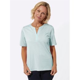 WITT WEIDEN Kurzarm-Shirt in kalkmint | Gr.: 46