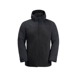Jack Wolfskin 3in1-Funktionsjacke "Taubenberg" in Schwarz | Gr.: L