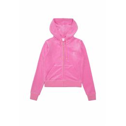Juicy Couture Zip-Kapuzenpullover in begonia pink | Gr.: S