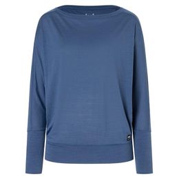 super.natural Merino Longsleeve W KULA TOP in blau | Gr.: XL