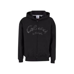 Carlo Colucci Zip-Kapuzenpullover in black | Gr.: M