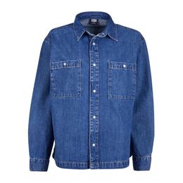 Urban Classics Damen Ladies Oversized Denim Shirt in mid indigo washed | Gr.: M