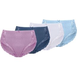 w&auml;schepur Damen Taillenslip mit Spitzenbord&uuml;re farbig-sortiert Gr&ouml;&szlig;e 36/38