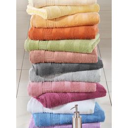 Caw&ouml; unisex Handtuch Set silberfarben, Gr&ouml;&szlig;e 80x160 cm - Duschtuch
