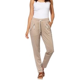 CR&Eacute;ATION L Damen Schlupfhose in Stretch-Qualit&auml;t beige Gr&ouml;&szlig;e 25