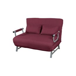 Höffner Schlafsofa Kolino ¦ rot ¦ Maße (cm): B: 127 H: 95 » Höffner