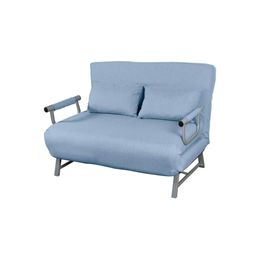 Höffner Schlafsofa Kolino ¦ blau ¦ Maße (cm): B: 127 H: 95 » Höffner