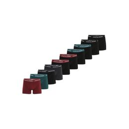 Jack & Jones JACK & JONES Boxershorts 'JACANTON' Herren Gr&ouml;&szlig;e M dunkelgrau / tanne / weinrot / schwarz