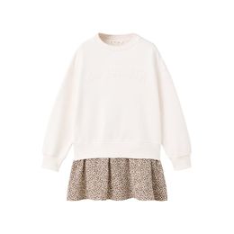 Mango Kids Kleid 'AWESOME' M&auml;dchen Gr&ouml;&szlig;e 140 braun / cappuccino / schwarz / offwhite