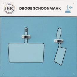 PAPERFLOW Schattenwand Kehrstation, BxH 750 x 750 mm, niederl&auml;ndisch