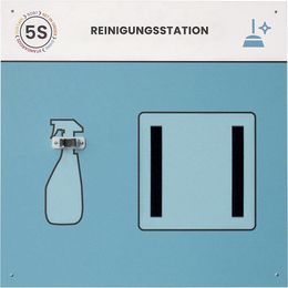 PAPERFLOW Schattenwand Feuchtreinigungsstation, BxH 750 x 750 mm, deutsch
