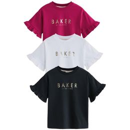 Baker By Ted Baker Shirt girl Pink, Black, White size 13 yrs