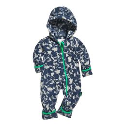 Playshoes Overall Jungen Gr&ouml;&szlig;e 80 navy / hellgrau / gr&uuml;n