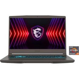 MSI Gaming-Notebook "Thin A15 B7VE-407", grau (cosmos, grau), 16 GB RAM 1.000 GB SSD, Ryzen 7, Windows 11 Home, Notebooks