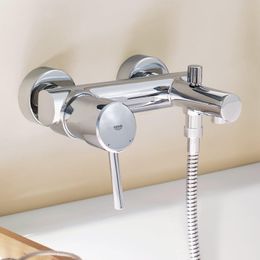 Grohe Concetto Aufputz-Wannenarmatur, Einhebelmischer, 32211001,